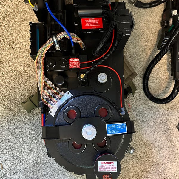 Life-size Spirit Halloween Proton Pack & Neutrona Wand Labels - Etsy