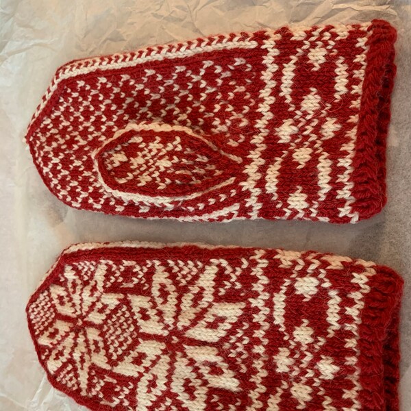 Handknit Norwegian Mittens - Etsy