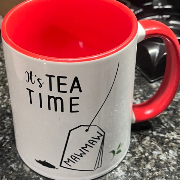Personalized Tea Mug. It's Tea Time Mug. Mothers Day, Birthday Gift for ...