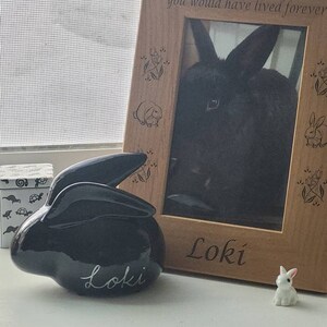 Rabbit Urn Pet Memorial Ashes Casket - Etsy