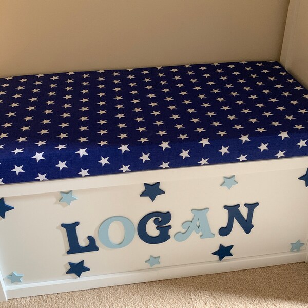 Personalised Toy Box, Custom, Bespoke, Wooden, Toy Box, Large, Toybox ...