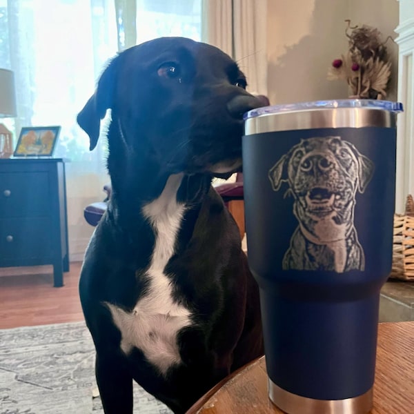 Custom Photo Engraved Stainless Steel Tumbler, Custom Tumbler,engraved ...