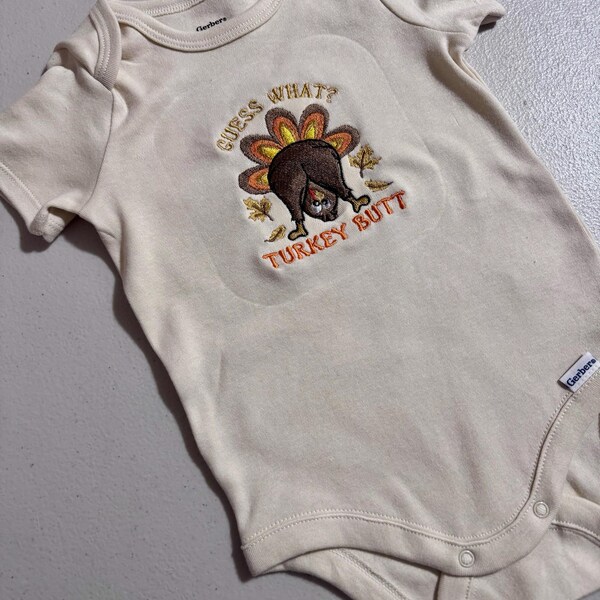 Funny Turkey Butt Embroidery Design, Thanksgiving (digital Files) - Etsy
