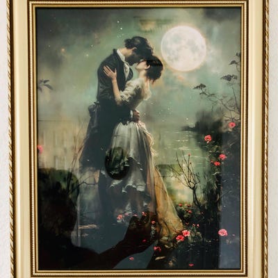 Siren Reading a Book Fine Art Print Surreal Fantasy Wall Decor, Moody ...