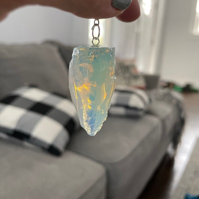 Raw Opalite Crystal Pendulum Reiki Wicca Divination Tool Earthegy 3177 - Etsy