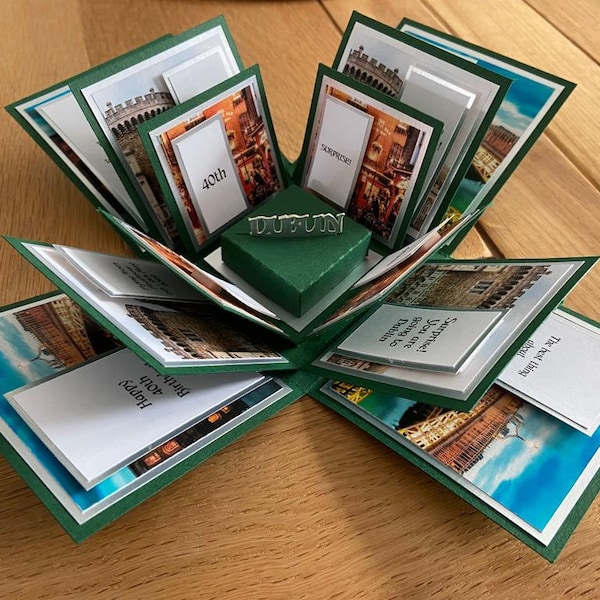 Exploding Trip Reveal Box - Custom Occasion - Trip Reveal - Birthday ...