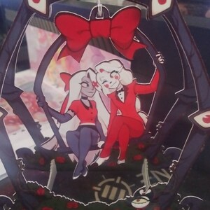 Charlie & Vaggie Hazbin Hotel Paper Craft Standee - Etsy