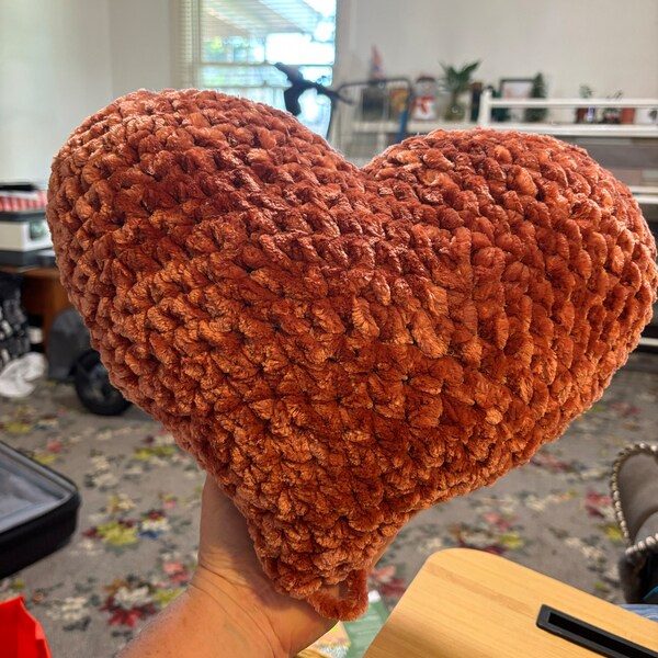 Giant Heart Crochet Pattern - Etsy