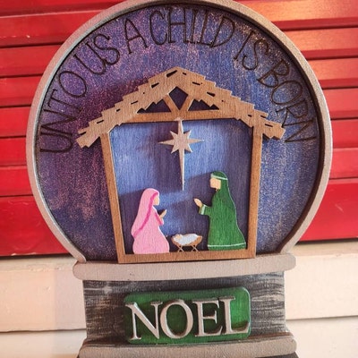 Rustic Farmhouse Christmas Tree File SVG Glowforge - Etsy