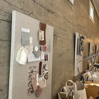 35 X 47 Modern Linen Designer Pinboard Mood Board Modern Grey Bulletin ...