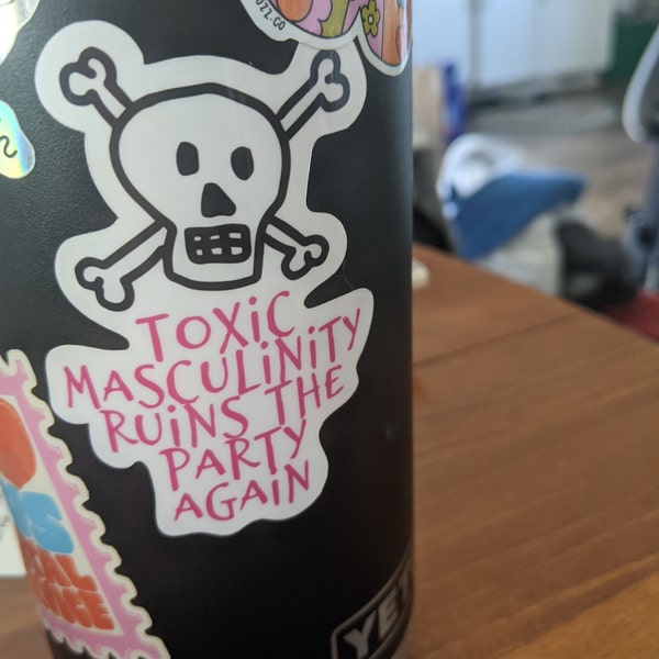 My Favorite Murder Toxic Masculinity Sticker, Decal for Laptops, True ...