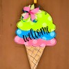 Welcome Door Hanger. Ice Cream Door Hanger. Summer Door Hangers. Front ...