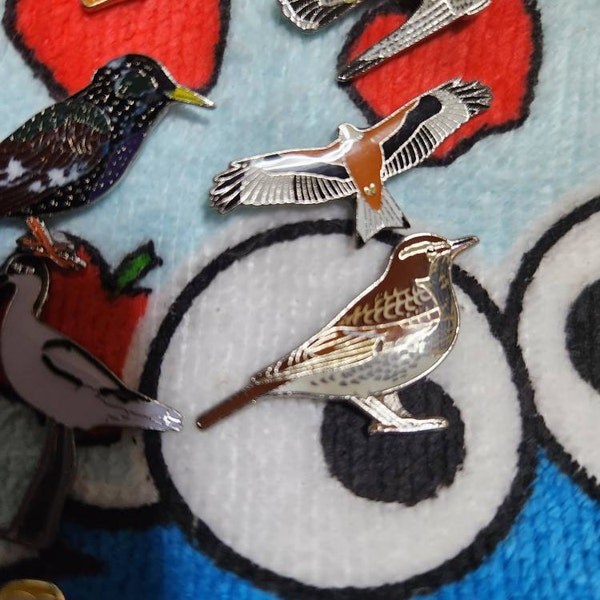 Hawk-moth Series Large Collectors Card Pins 5-8 - Enamel Pin Badge - Etsy