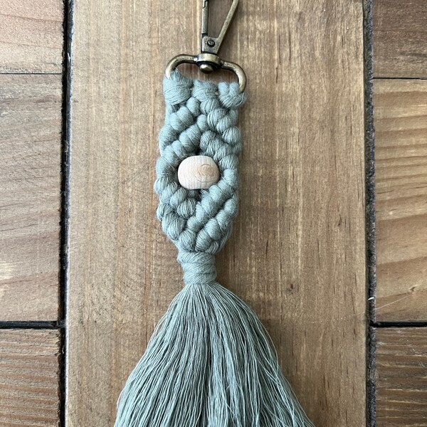 Bulk Macrame Keychain,bridal Shower,bridesmaid Gifts, Wooden Bead ...