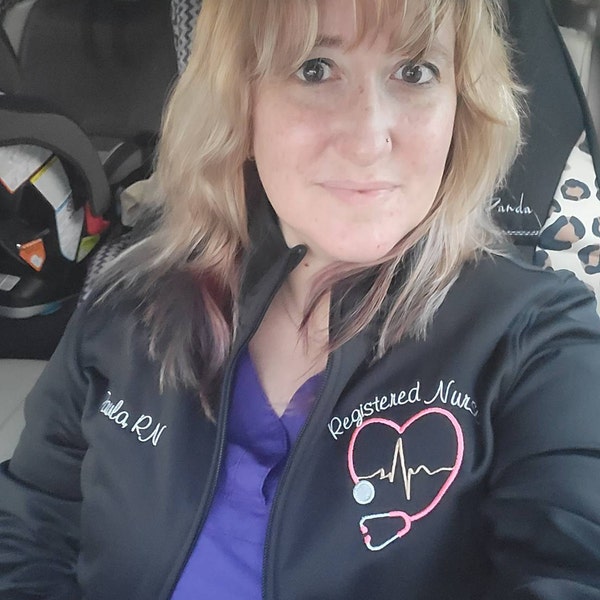 Nurse Jacket | Critical Care Nurse Jacket | RN Zip Sweatshirt | Nurse ...