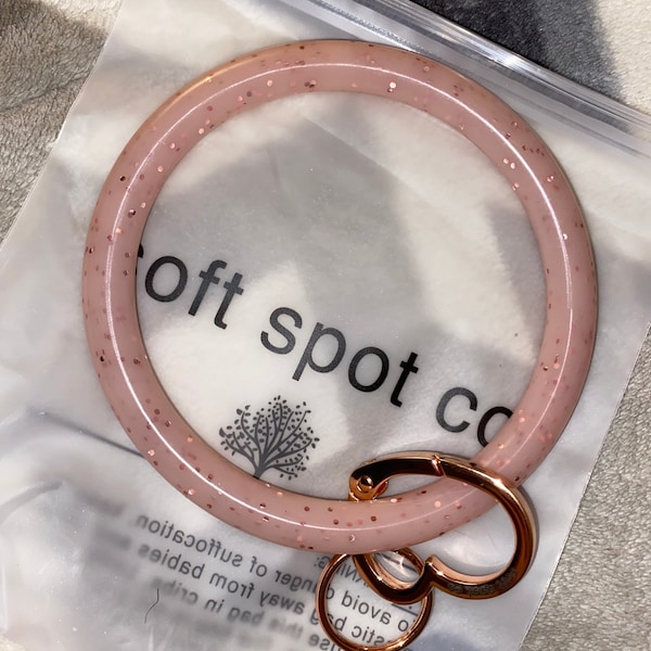Keychain Bracelet | Silicone Key Ring | Key Loop | Silicone Bangle ...
