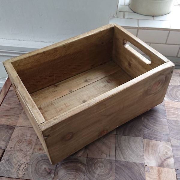 Rustic Style Wooden Garden Trug / Handmade Tray / Gardening Box - Plant ...