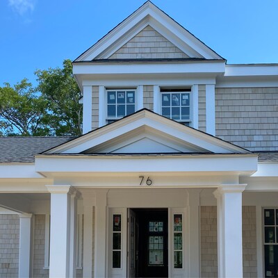 House Numbers Modern House Number Sign in White Colour With Floating ...