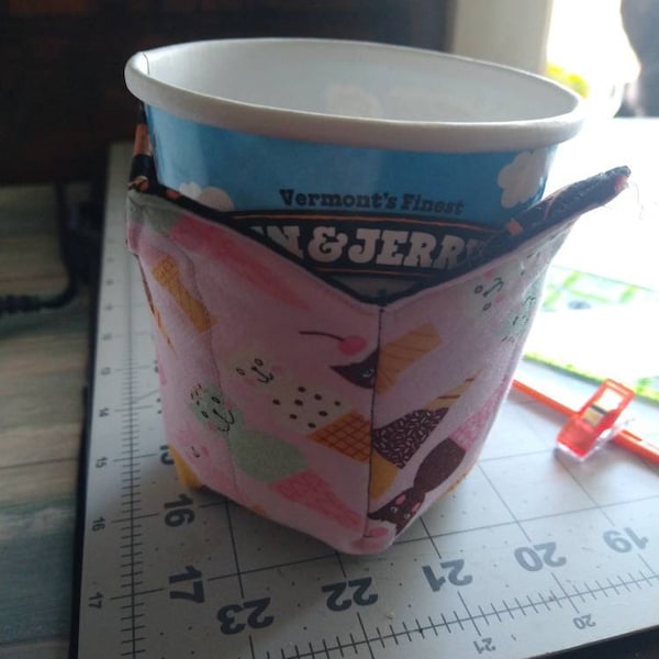 Quilted Ice Cream Cozy Pattern! - Etsy