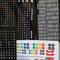 Fanatec Rally Module 10mm Stickers for Various Simulator Wheel/button ...