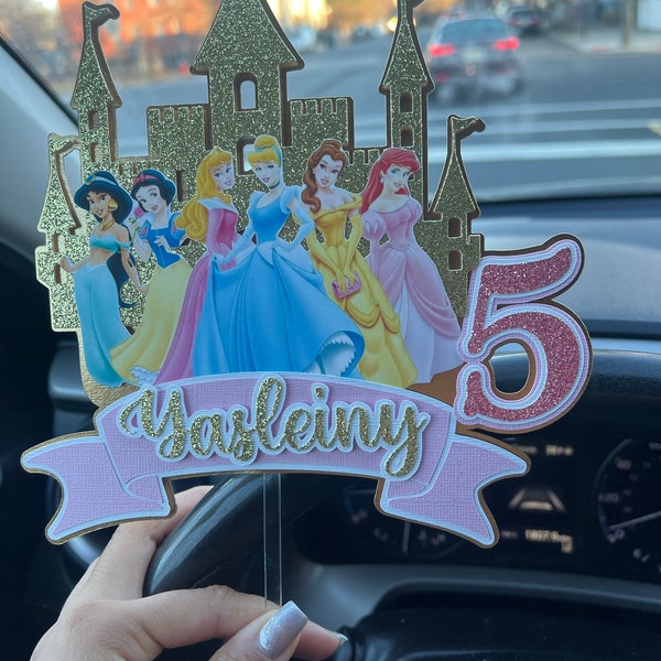 Princess Cake Topper, Princess Cake, Pink Cake Topper - Etsy