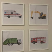 Excavator Print Digger Print Excavator Poster Digger Wall - Etsy