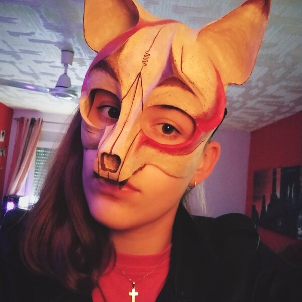 Fox Skull Mask - Hecate [gold Ver.] | Mask Fox Larp Gn Furry Roleplay ...