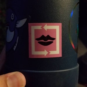 Ermes Costello kiss Vinyl Stickers - Etsy