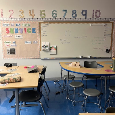 BOHO NEUTRAL Classroom Number Line Display With Negatives Neutral ...