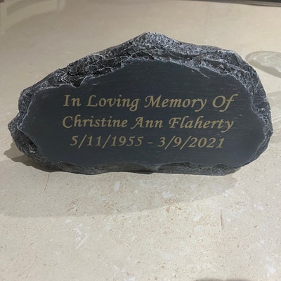 Personalized Garden Stones Engraved With Any Message, Engraved Welcome ...