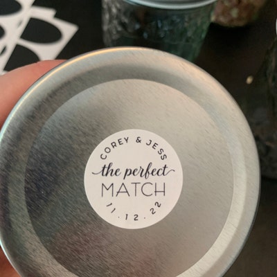 The Perfect Match Stickers for Wedding, Shower, Engagement 63 ...