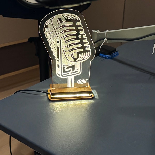 Personalized Acrylic Custom Led Light Table Lamp, Sign, Night Light ...