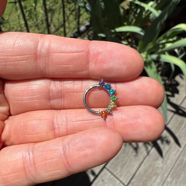 14G Belly Button Clicker/minimalist Navel Jewelry/belly Hoop/hinged ...