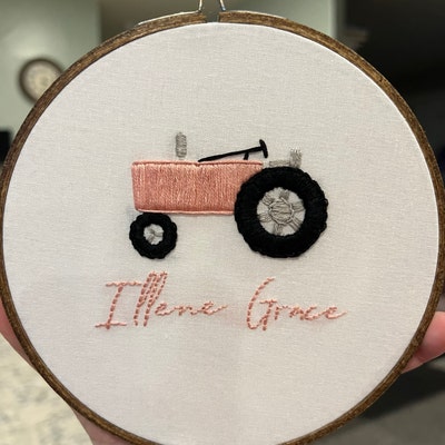 Personalized Floral Baby Name Embroidery PDF Pattern, Custom Name ...