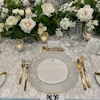 Hexagon Shaped Menu/ Geometric Shape Menus/ White and Gold - Etsy