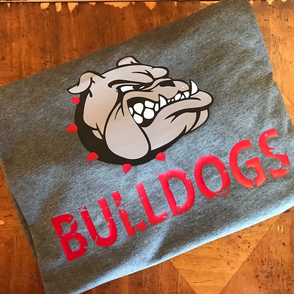 Distressed Bulldogs Svg, SVG, Dxf, Eps, Cut File, Bulldogs, Football ...