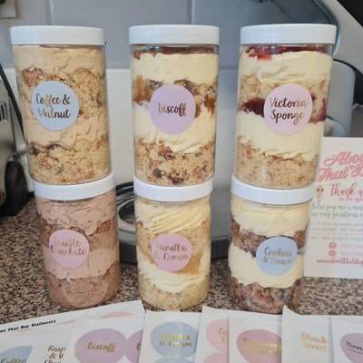 Foil Flavour Stickers for Baking Businesscake Flavor Customised Labels ...