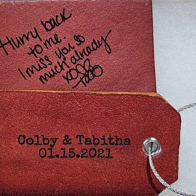 Retirement Gift, Leather Luggage Tags Teacher Retirement Class Gift ...