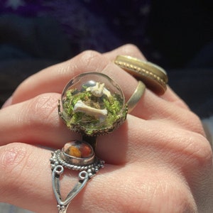 Round Bronze Filigree See Through Locket Box Shadow Box | Etsy