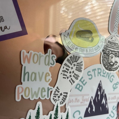 Waterproof Vinyl Stickers Inspirational Quote Decals Words - Etsy