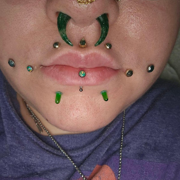 Natural Black Onyx Septum Tusk, Tribal Septum, Septum Pincher Jewelry ...