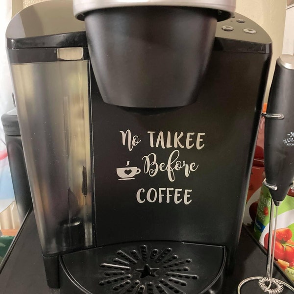 Custom Keurig Coffee Maker Decal, Sticker for Your Coffee Machine - Etsy