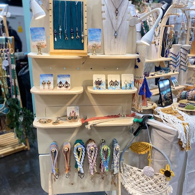 Pegup Legged Pegboard Wood Pegboard, Folding Room Divider, Market Stall ...