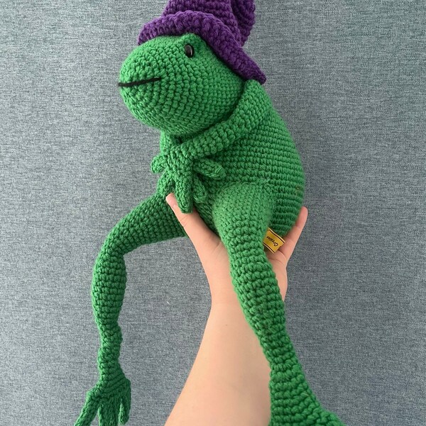 Crochet Amigurumi Magic Frog Wizard Plush | Handmade Frog Plushie - Etsy