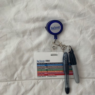 Badge Reel, Badge Pen Set, Nurse Badge Reel Clip, Mini Pen Sharpie Set ...