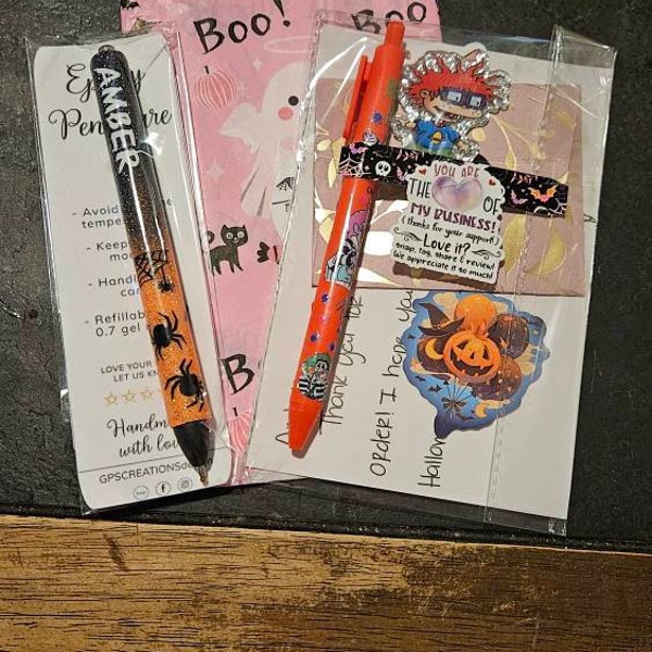 Halloween Pen, Pumpkin Pen, Spider Pen, Ghost Pen, Glitter Pens ...