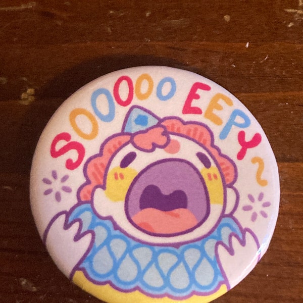 Eepy Clown Button! 1.5" - Etsy