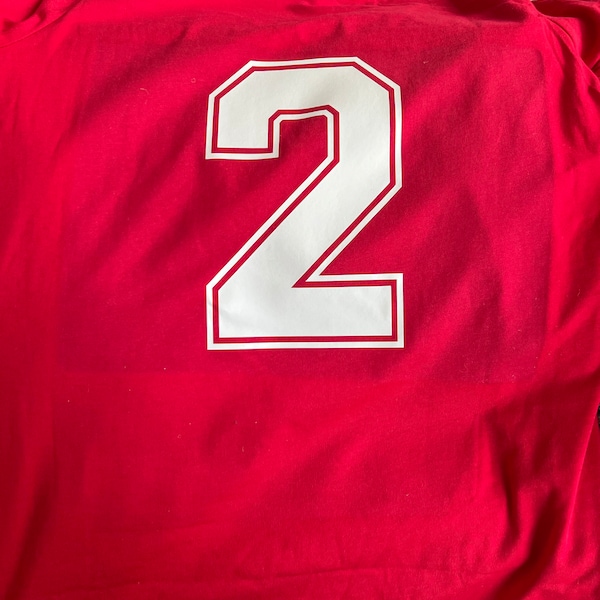 Sports: Jersey Number Templates Grouped on ONE Single Sheet - Black ...