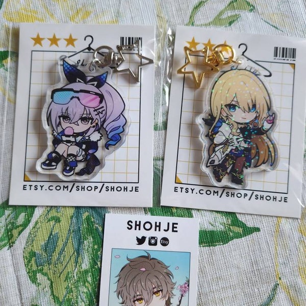 HONKAI STAR RAIL - Set 2 - Sampo / Kafka / Silver Wolf / Blade - Chibi ...