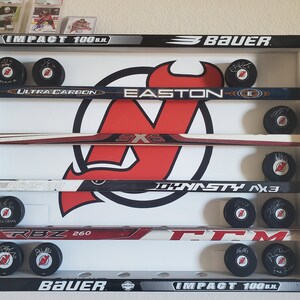 Hockey Puck Display W/display Area hockey Room Decor Hockey - Etsy